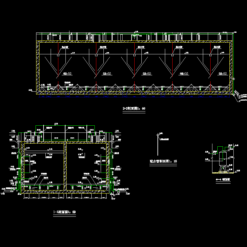 [CAD]工程UASB池图纸(平面布置图).dwg - 下载 - 好图网